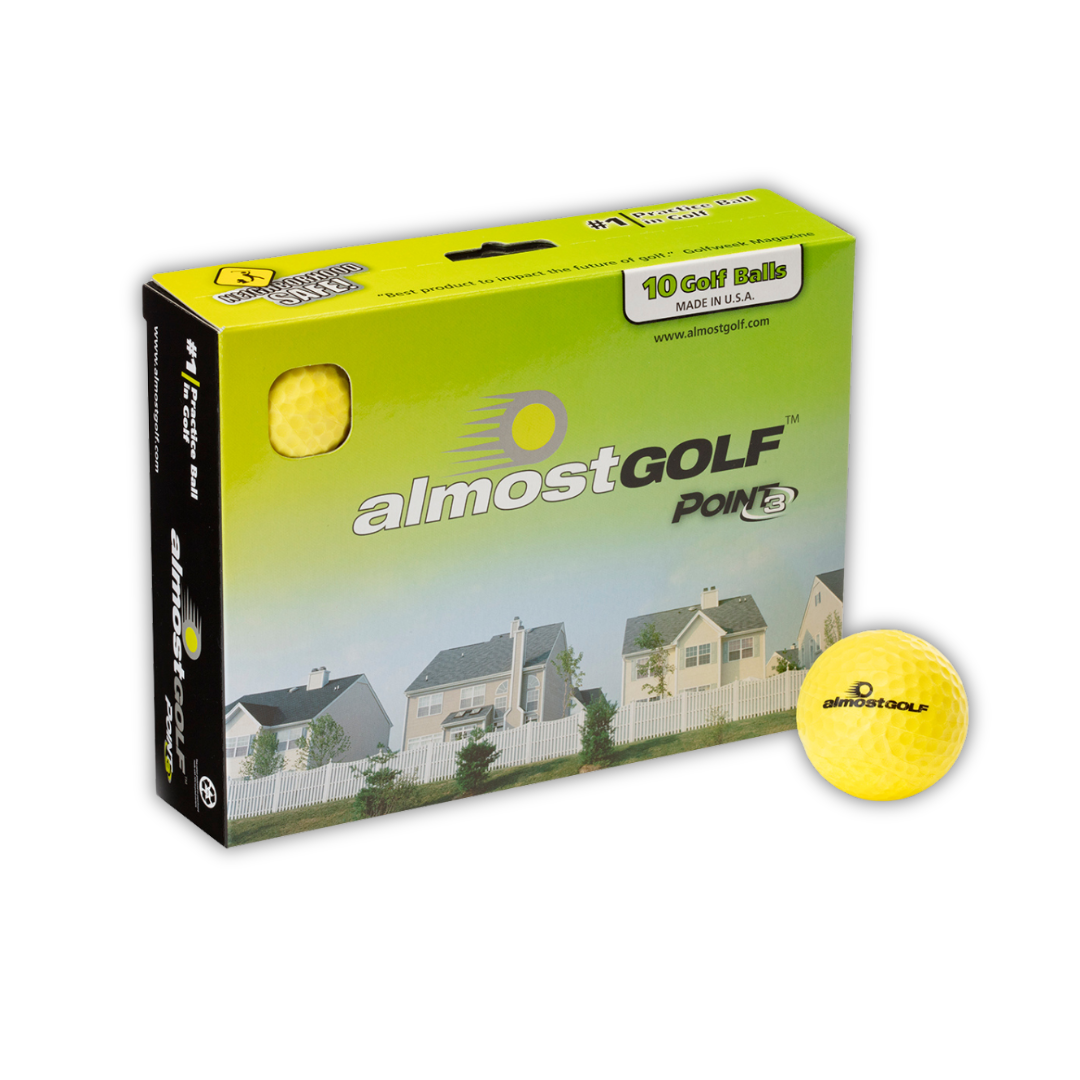 10 Ball Pack Practice Golf Balls – almostGOLF