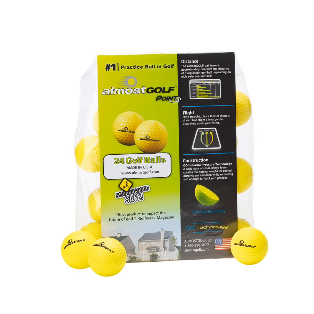 #1 Practice Golf Ball l Play Anywhere with almostGOLF