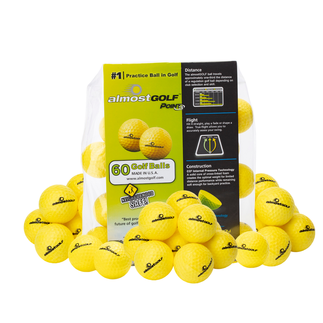 #1 Practice Golf Ball l Play Anywhere with almostGOLF