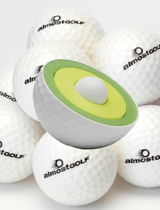 #1 Practice Golf Ball l Play Anywhere with almostGOLF